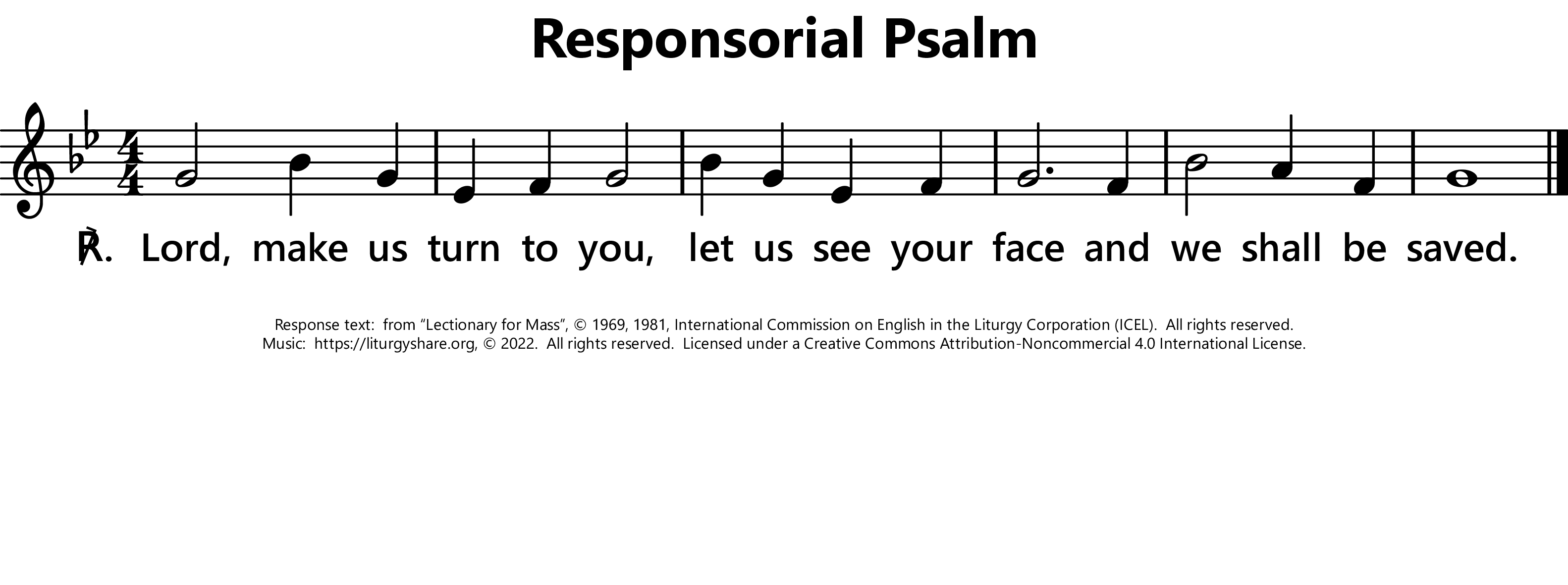 4th Sunday of Advent: Responsorial Psalm, Year C